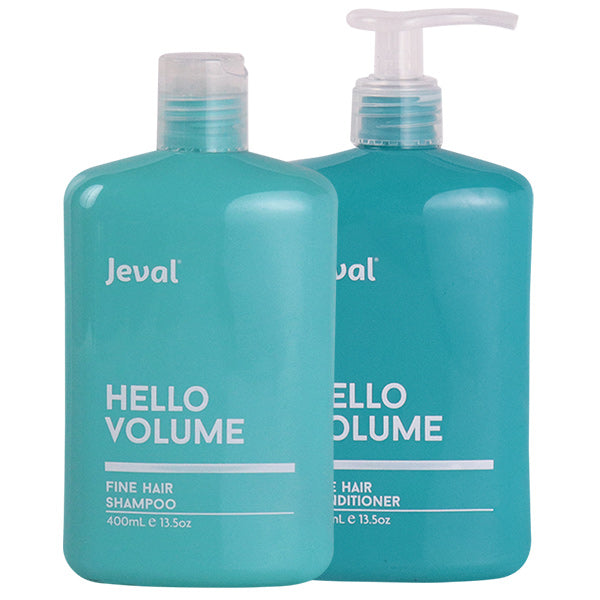 Jeval Hello Volume Fine Hair Shampoo & Conditioner Duo 400ml – Jeval ...