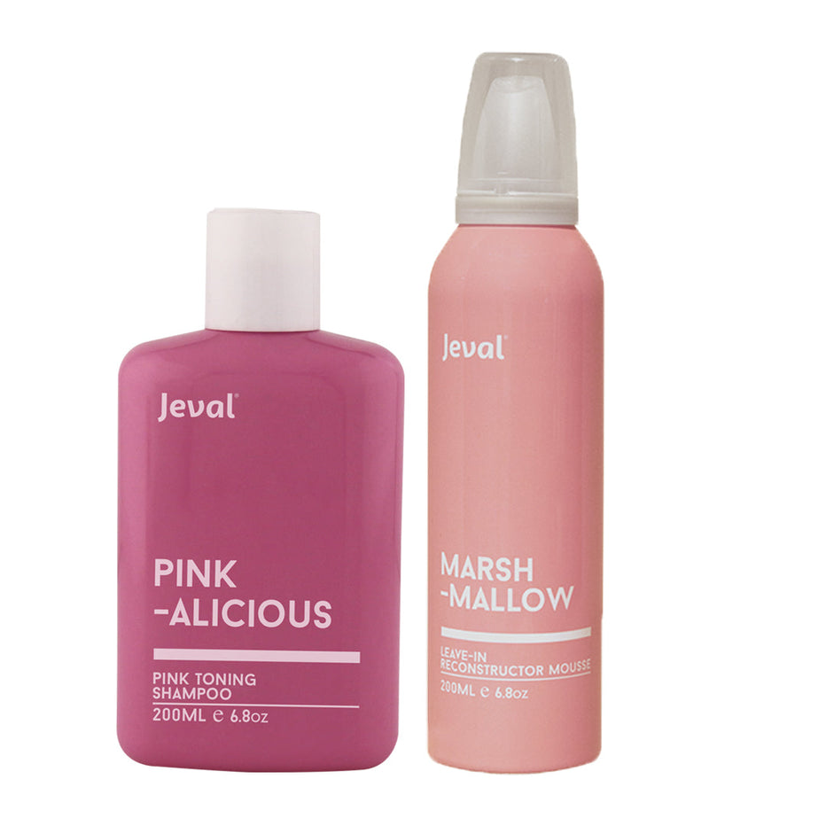 Jeval Pink-Alicious Toning Shampoo & Marshmallow Duo – Jeval Australia